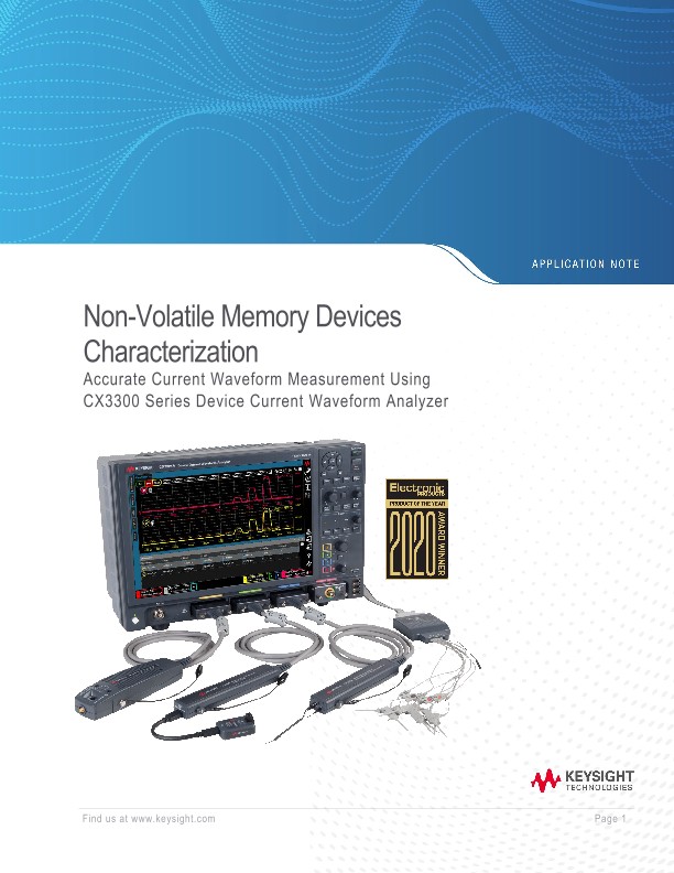 Non-Volatile Memory Devices Characterization PDF Asset Page | Keysight